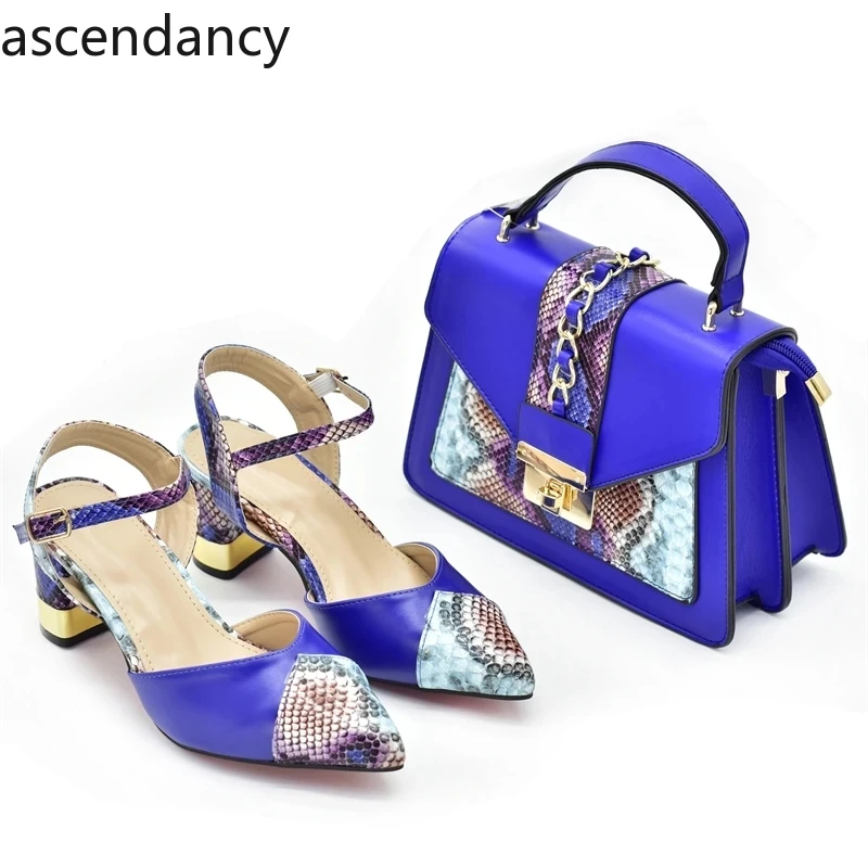New Fashion Italian Shoe and Bag Set for Party In Women Leopard Shoes ...