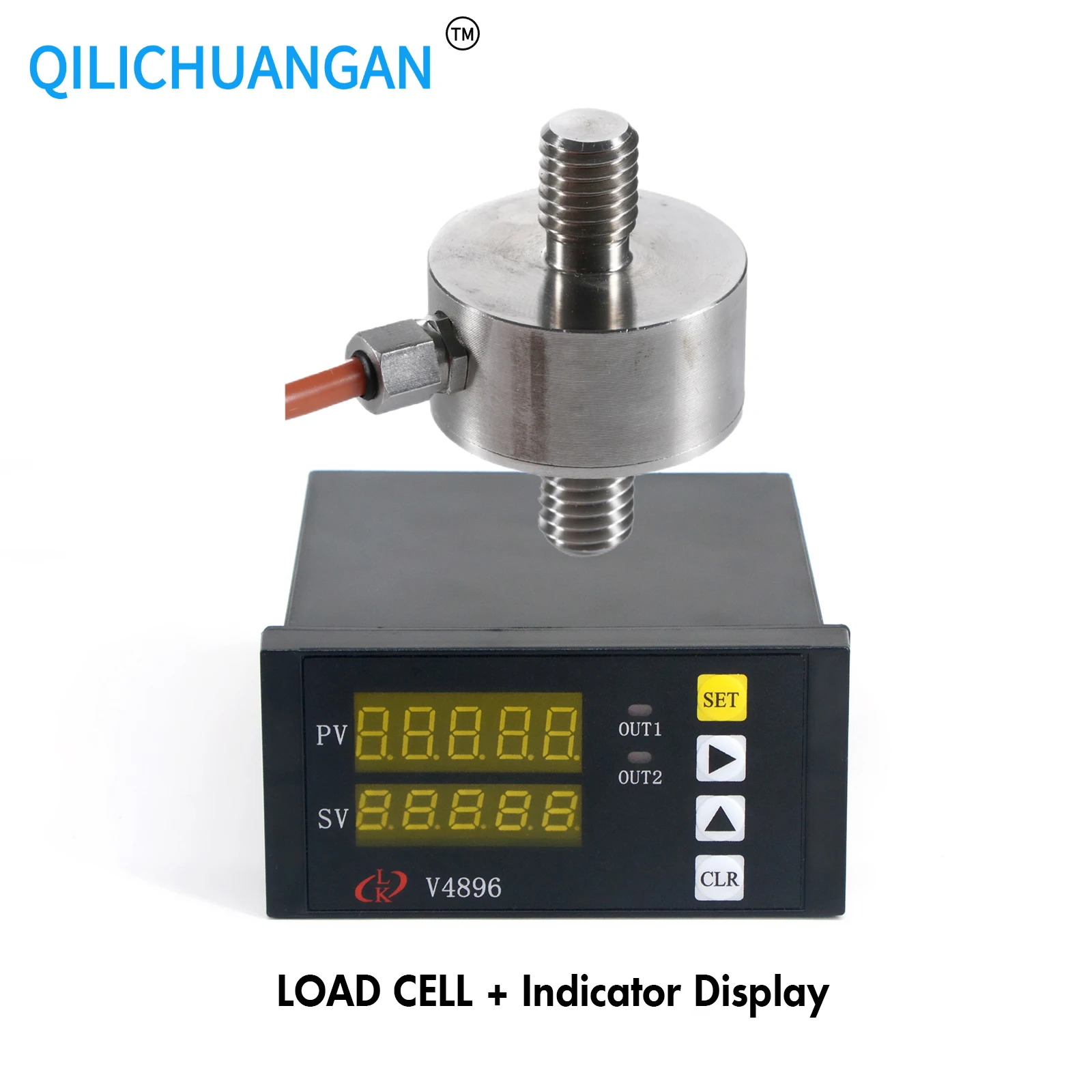 Load-Cell-Sensor-e-Indicador-Display-Teste-Tens-o-e-Compress-o-Force ...