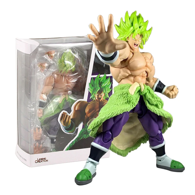Figuras de acción de Dragon Ball Super Broly, figuras de acción de Super Saiyan móvil SHF ...