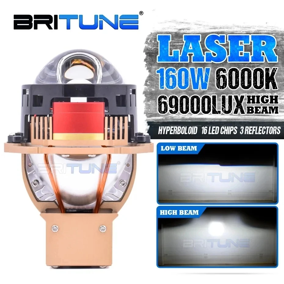 Bi-LED-Laser-Projector-3-inch-LED-Headlight-Retrofit-80W-Matrix ...