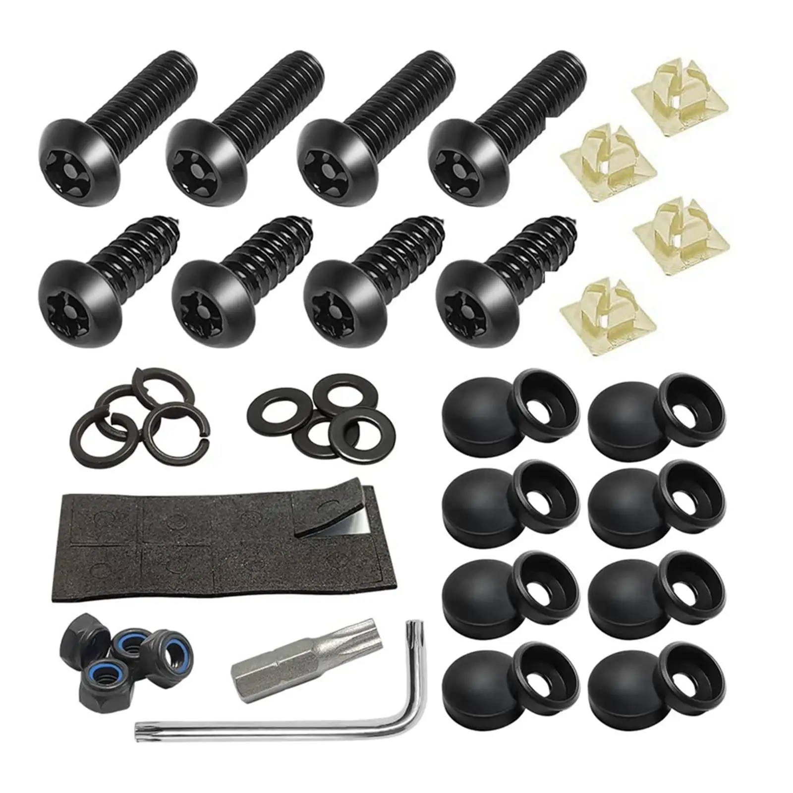 License-Plate-Screws-Set-Rustproof-License-Plate-Mounting-Hardware-for ...