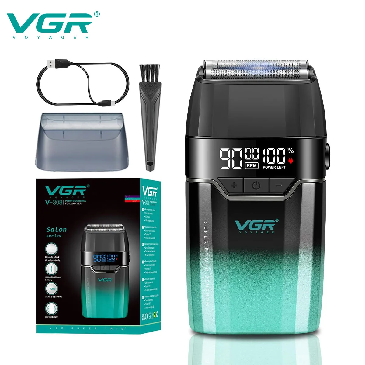 VGR Hair Trimmer Professional Beard Trimmer Electric Shaver ...