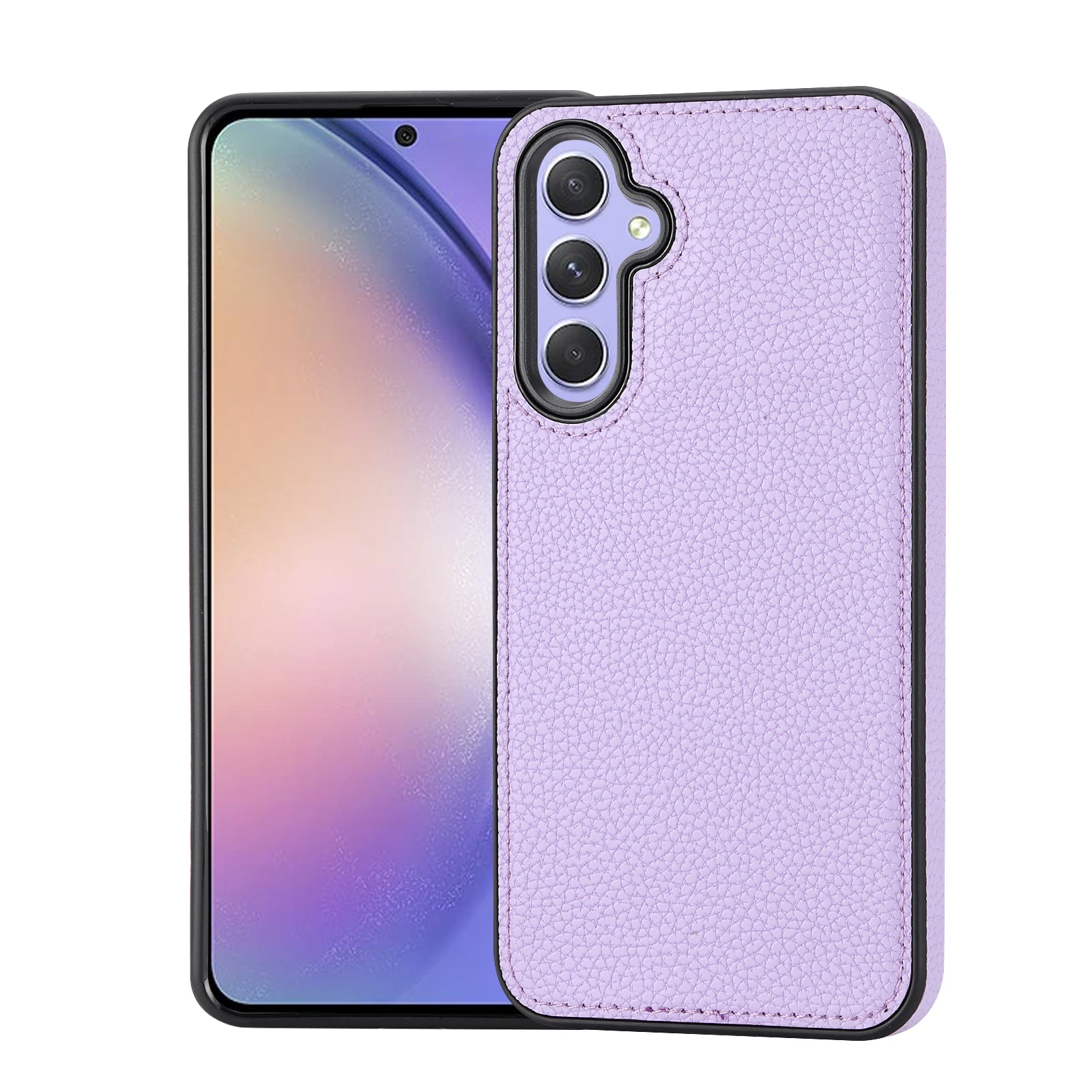 Caixa-matte-do-telefone-de-couro-para-a-gal-xia-de-Samsung-tampa-do ...