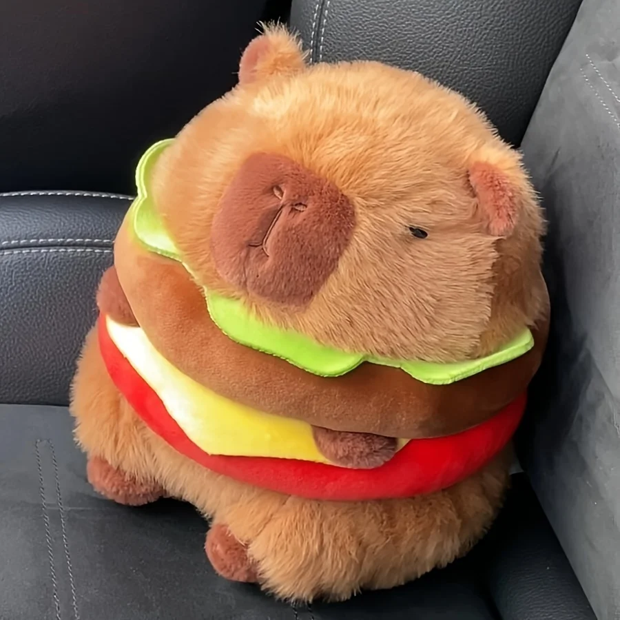 Capybara-Plush-Toy-In-The-Shape-Of-A-20cm-7-87inch-Hamburger-Capibara ...
