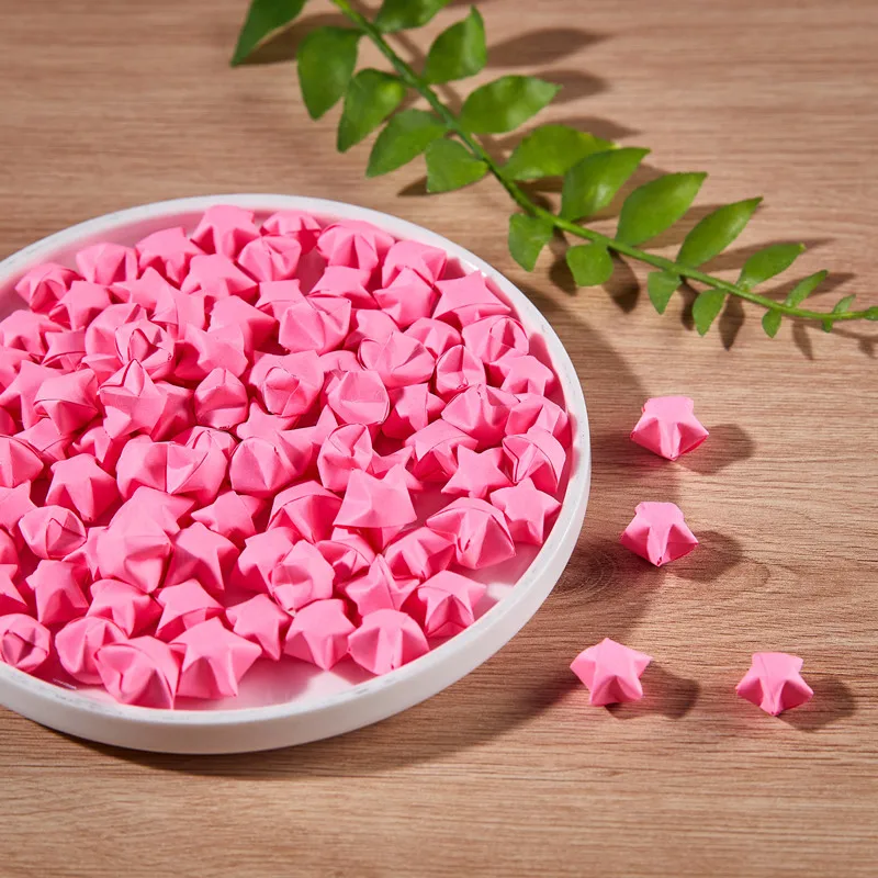 Papier à plier - Origami - Étoiles porte-bonheur - Coloré - 100 pièces ...