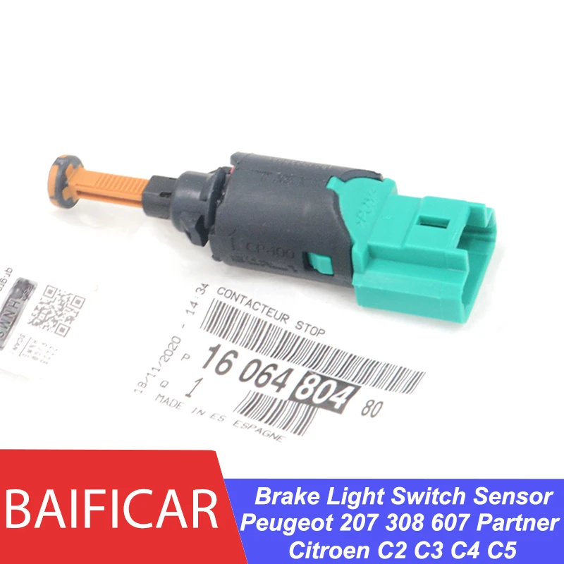 새로운 정품 브레이크 라이트 스위치 센서 1606480480 453465 453463 시트로엥 C2 C3 C4 C5 푸조 207 ...