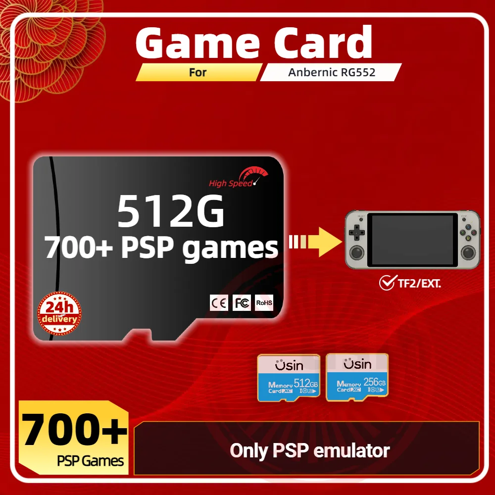 Cart-o-de-jogo-PSP-para-Anbernic-Mem-ria-RG552-TF-Plug-and-Play-Pr ...