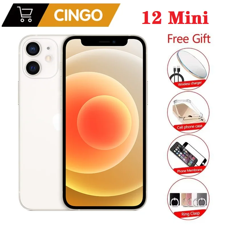 Original desbloqueado iphone 12 mini 4gb & 64/128/256gb ios a14 hexa ...