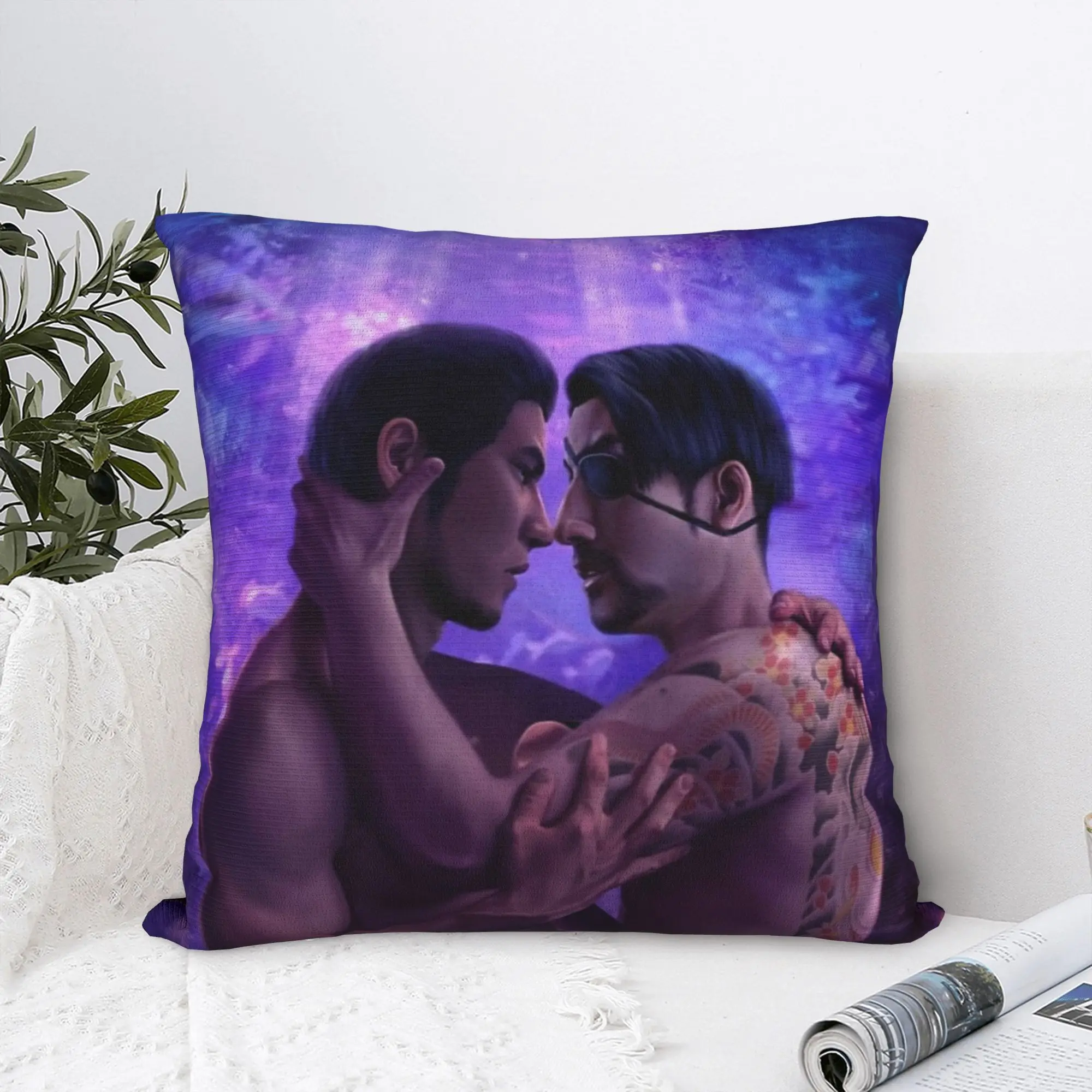 Aquarium Majima G-Goro Pillowcase Soft Fabric Cushion Cover Gift Throw ...