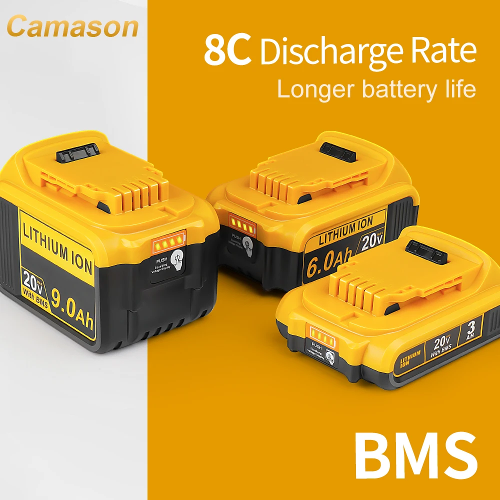 Camason-battery-for-Dewalt-18V-20V-power-Tools-rechargeable-electric ...