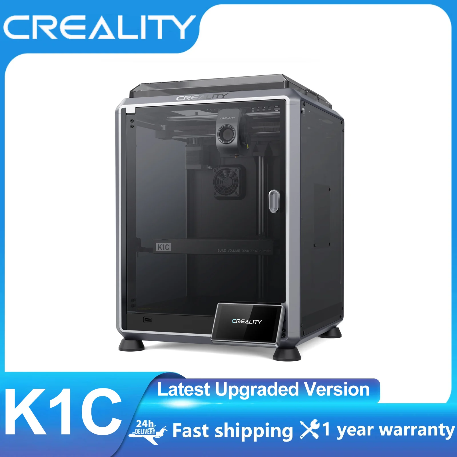 Creality-K1C-3D-Printer-With-AI-Camera-600mm-s-High-Speed-Printing-Auto ...