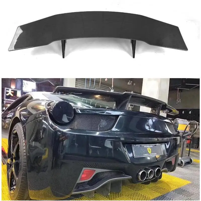 For Ferrari 458 2011-No High Quality Real Carbon Fiber Spoiler REAR ...