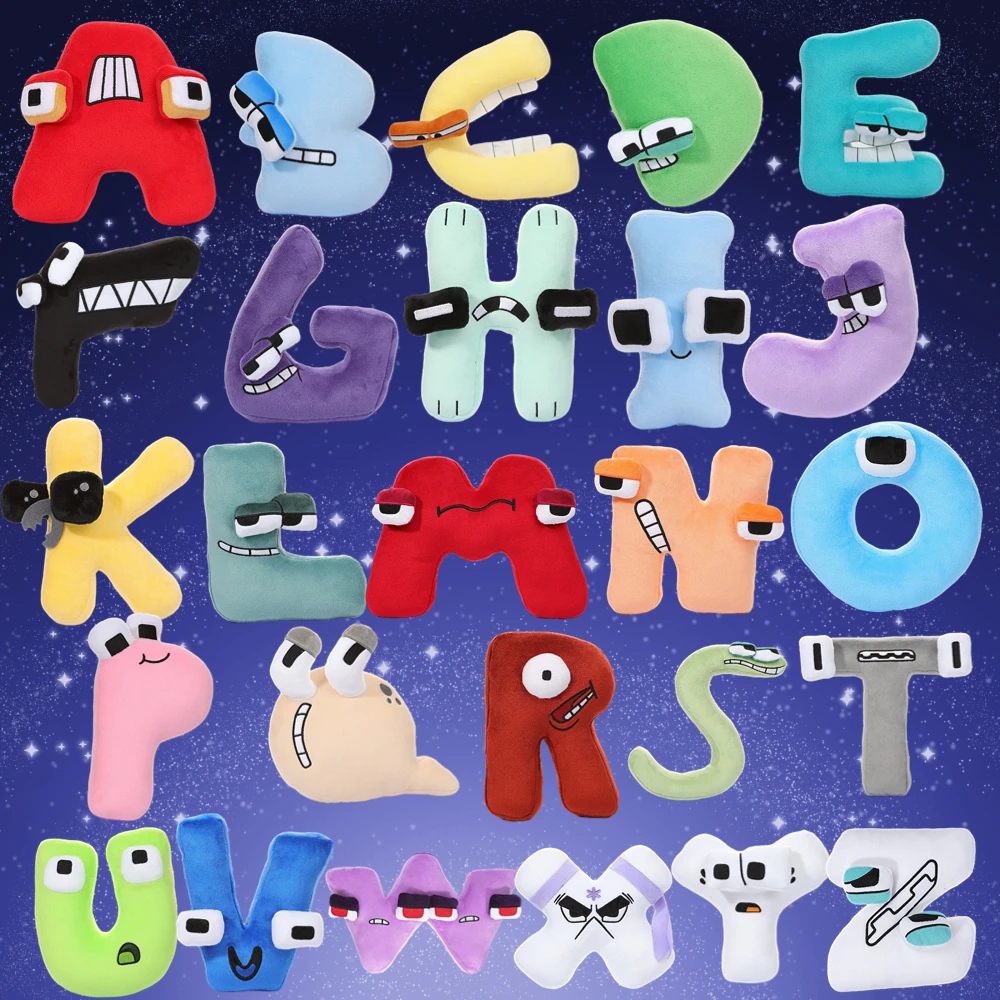 Alphabet-Lore-Plush-Toys-26-English-Letter-Stuffed-Animal-Plushie ...