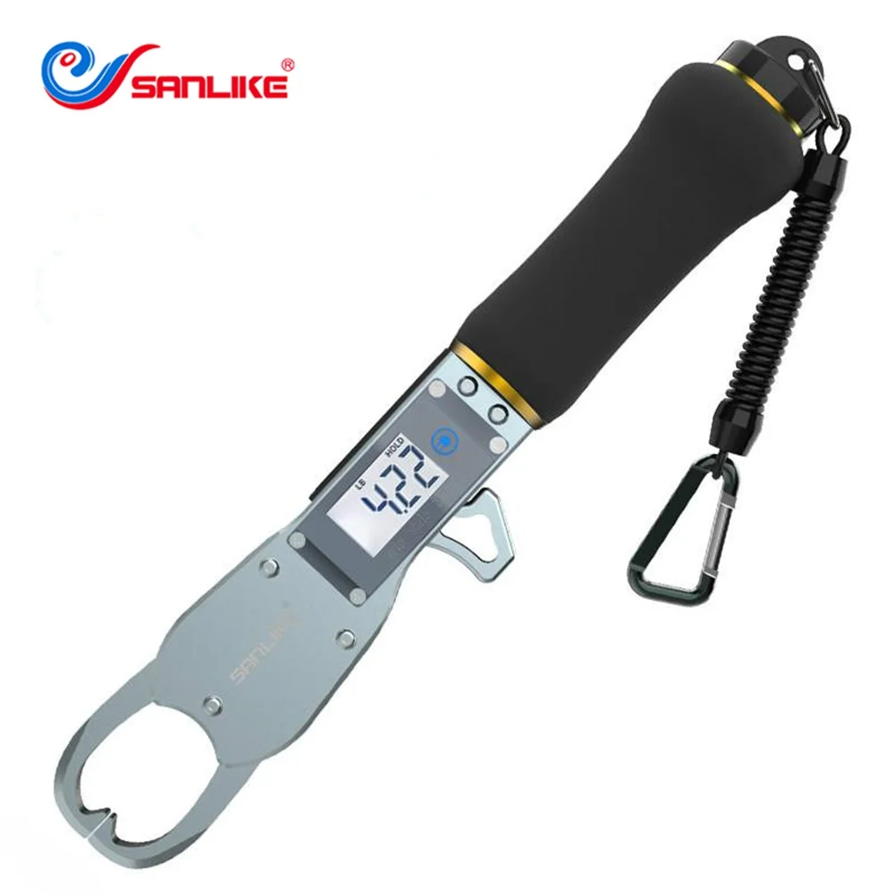 SANLIKE-Fishing-Lip-Grip-Portable-With-Electronic-Scale-Fishing-Gripper ...