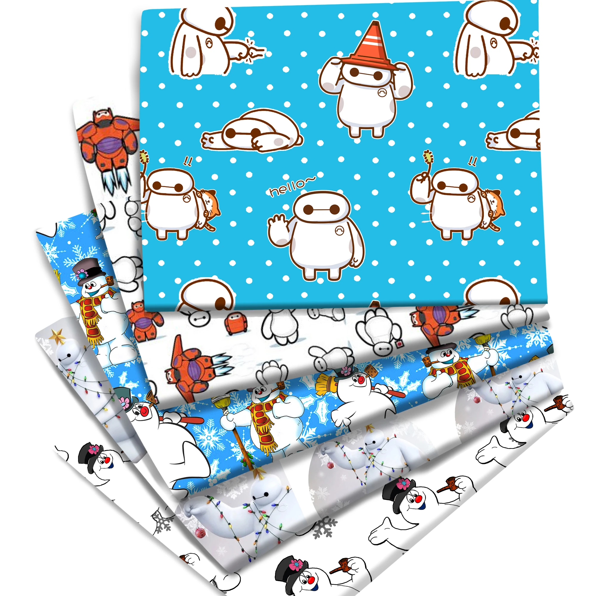 Big Hero 6 Cotton Fabric | Big Hero Baymax Clothes | Baymax Big Hero 6 ...