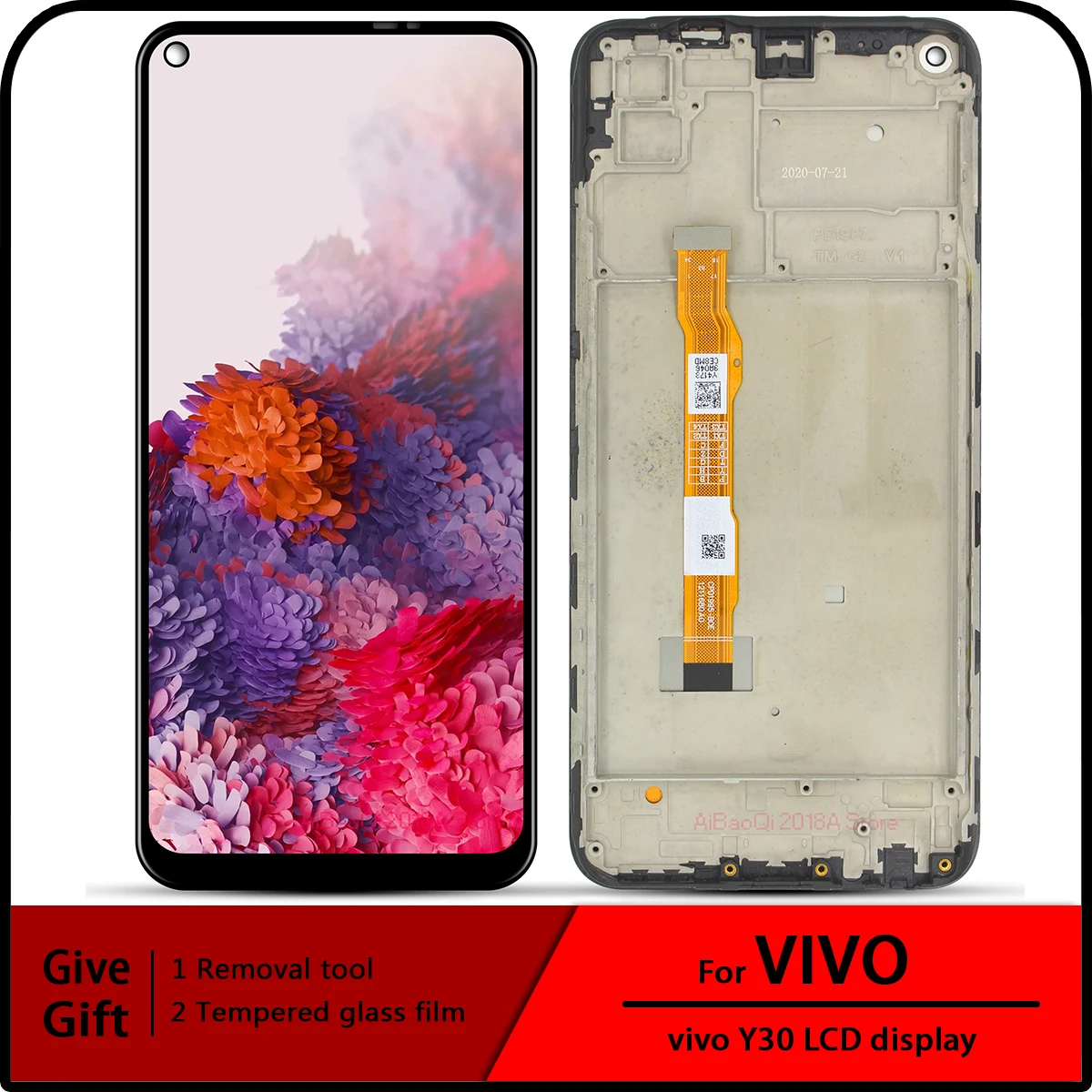 Original For VIVO Y30 LCD Display Screen Touch Digitizer Assembly For 6 ...
