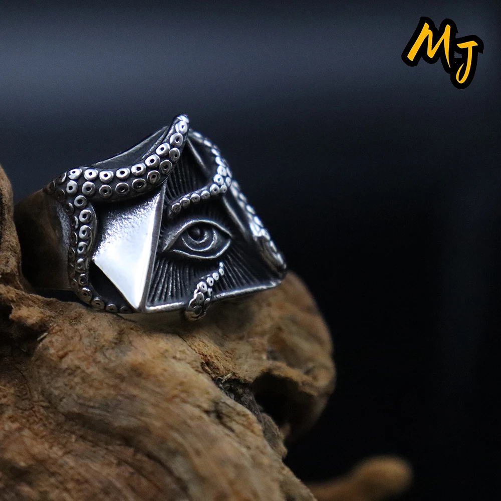 Vintage-All-Seeing-Eye-Masonic-Freemason-Rings-For-Men-Triangle ...