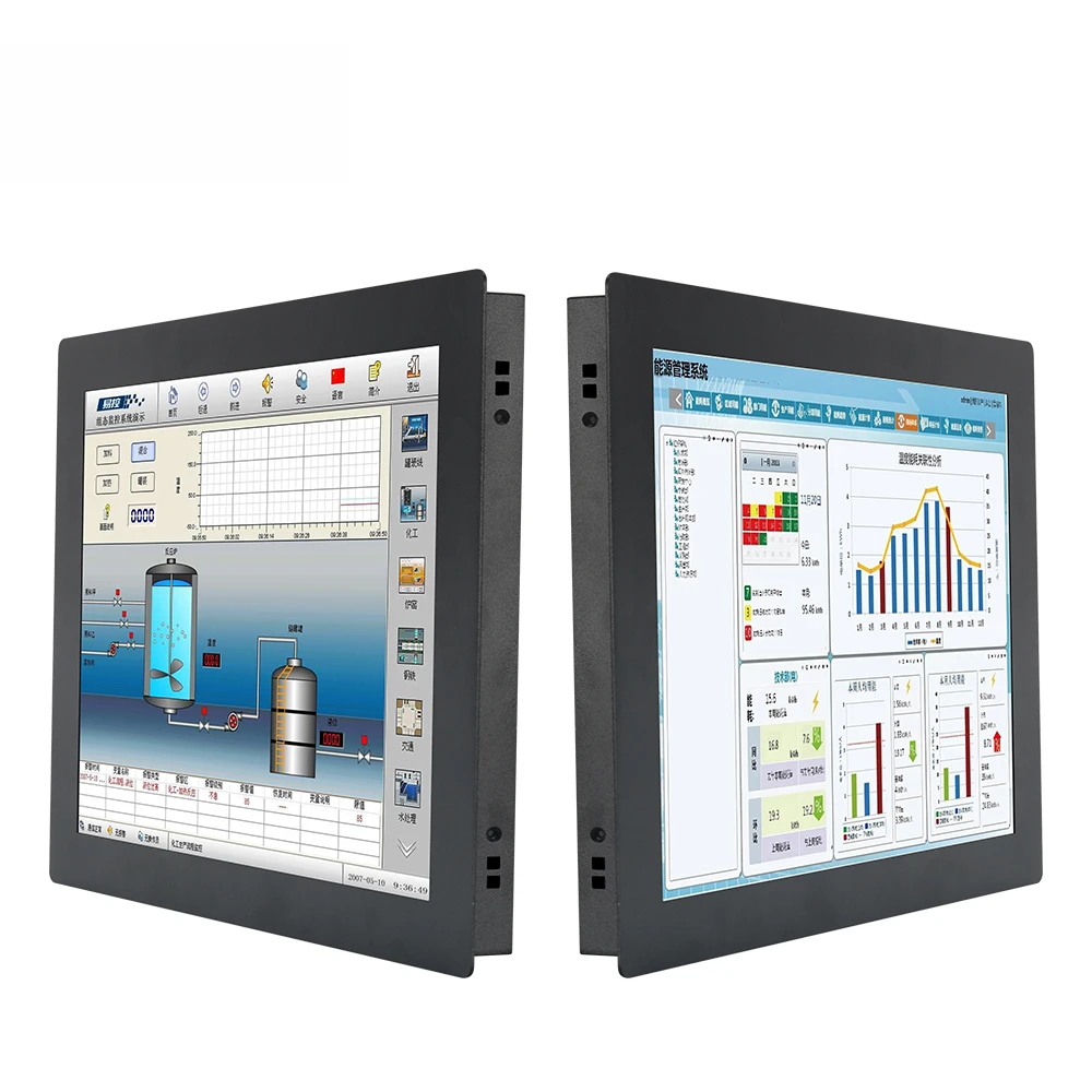 12.1 Inch Industrial Monitors with VGA/HD/DVI Ports touch screen TFT ...