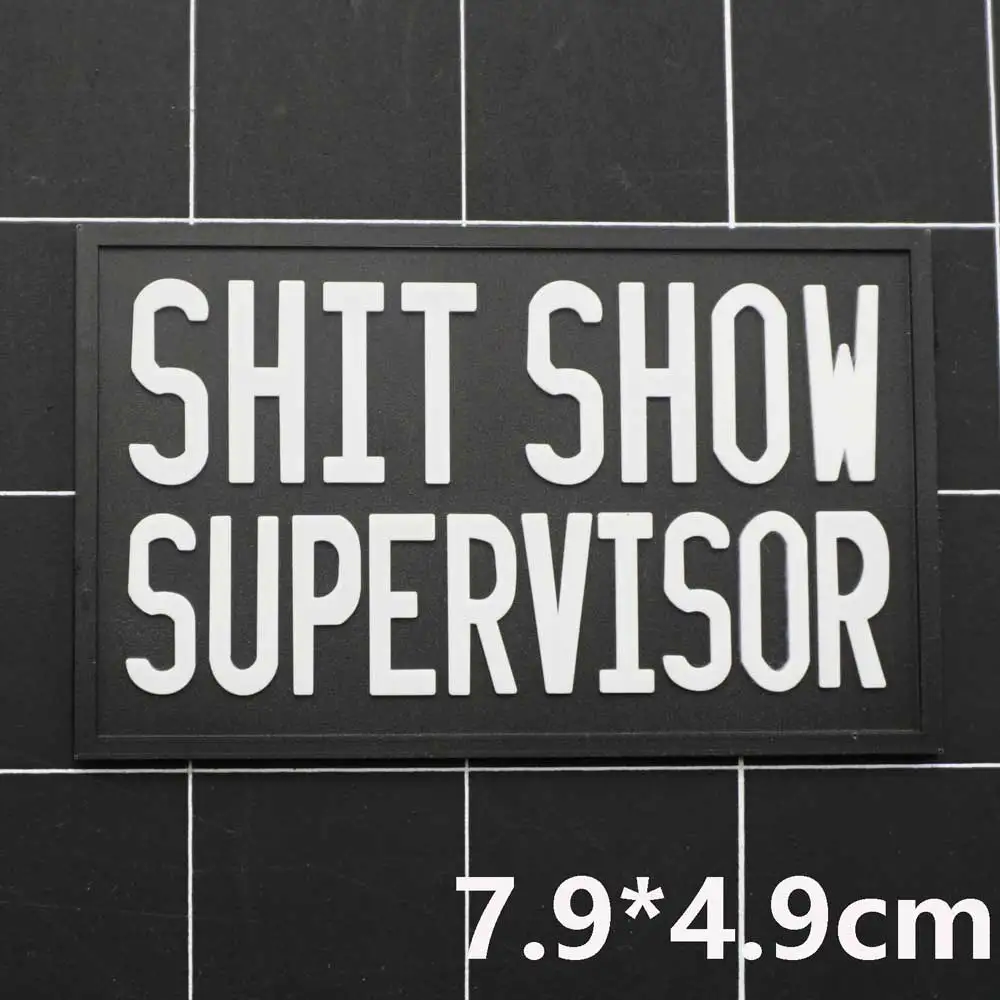 SHIT-SHOW-SUPERVISOR-Patches-with-Hook-and-Loop-Backing-for-Backpacks ...
