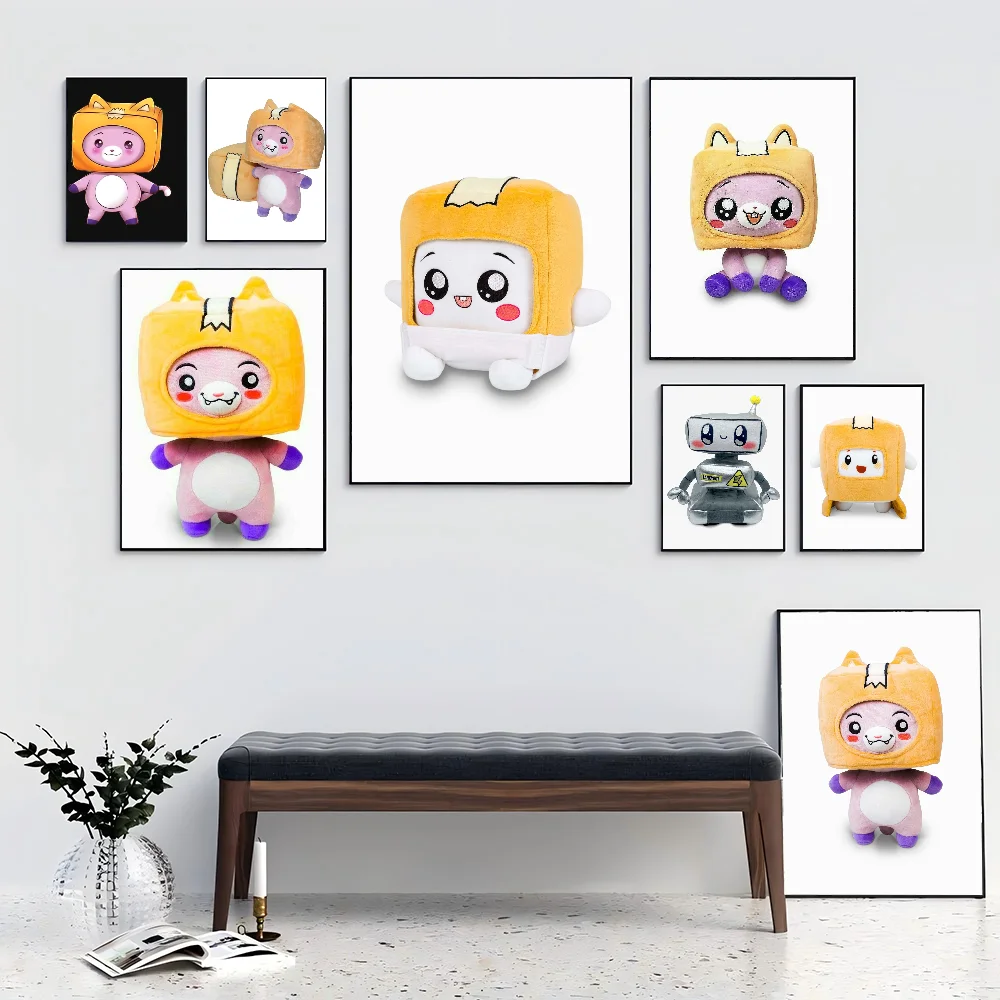 1pc-Cute-Lankybox-Happy-Foxy-Boxy-And-Rocky-Poster-Self-adhesive-Art ...