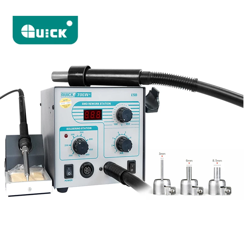 Professional-smart-Quick-hot-air-gun-soldering-station-580W-quick-706W ...