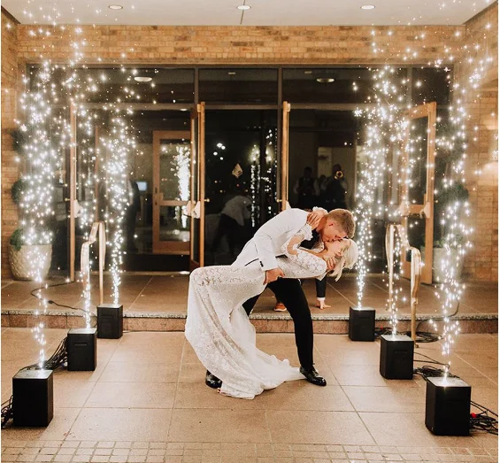 small 2 in 1 double hand held cold spark machine fountain cheap new ...