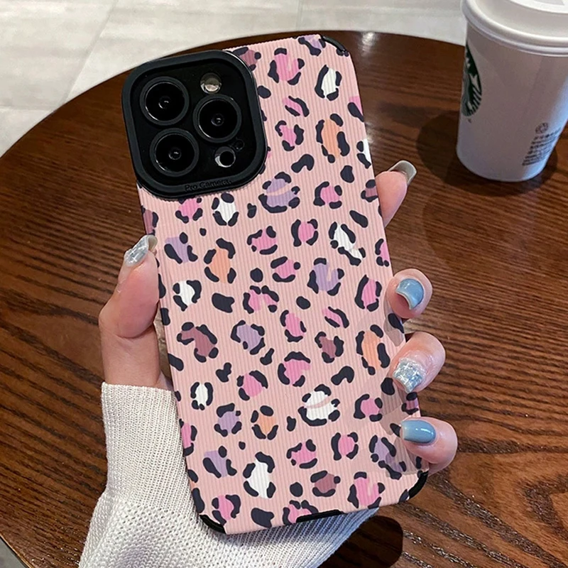 Pink-Love-Heart-Leopard-Print-Camera-Protection-Case-For-iPhone-14-13 ...