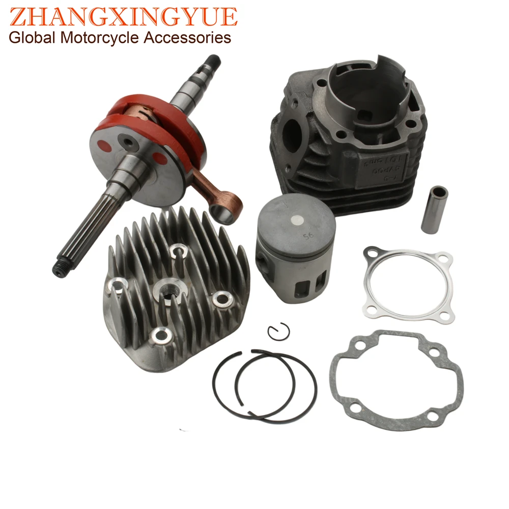 56Mm 128cc Big Bore Cilinder Kit & Racing Krukas Voor Yamaha Bws 100 ...