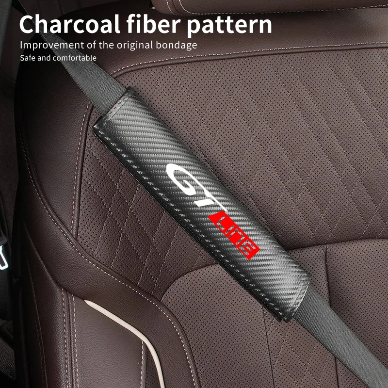 2Pcs-Car-Seatbelt-Shoulder-Protector-Covers-Safety-Belt-Carbon-Fiber ...