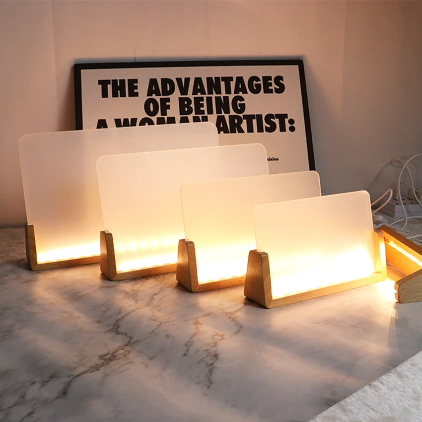 Acrylic Photo Frame Led Light | Acrylic Wooden Photo Frame | Acrylic ...