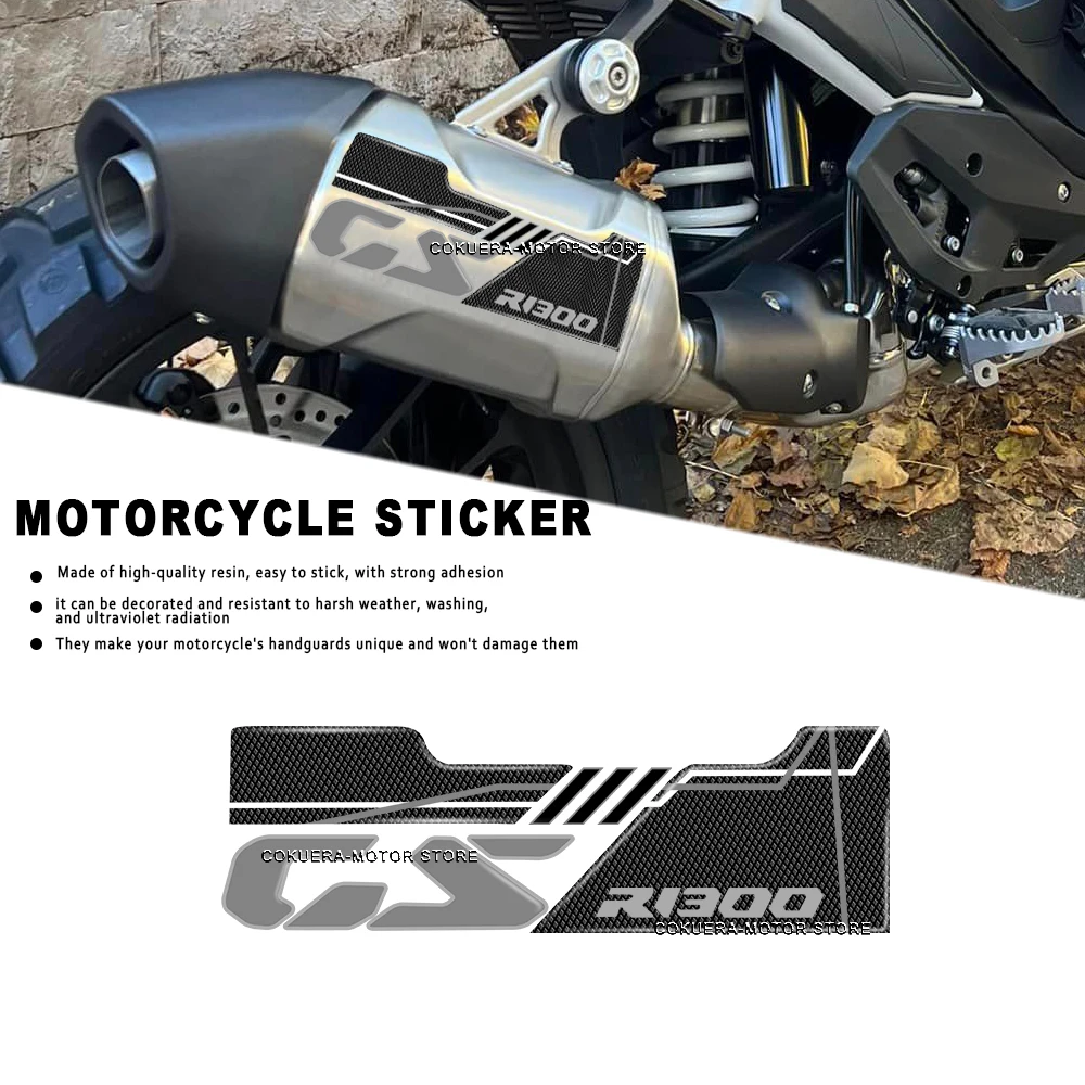 Motorcycle Accessories 3D Epoxy Resin Sticker Exhaust Pipe Protection ...