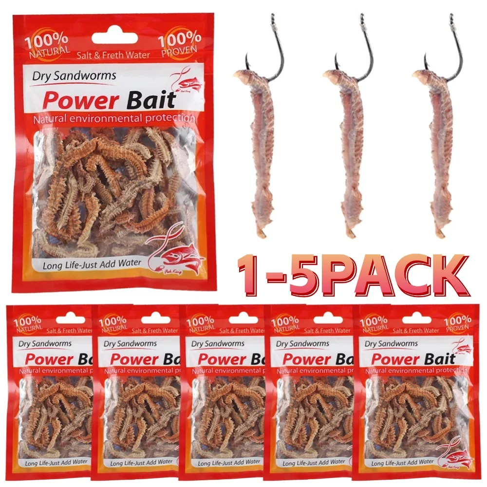 Lifelike-Dry-Lugworm-Sandworms-Fishing-Lures-Saltwater-Freshwater ...