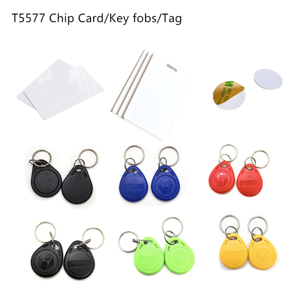 10pcs-125KHz-T5577-EM4305-Blank-Chip-Key-Fobs-Card-Tag-Rewritable ...