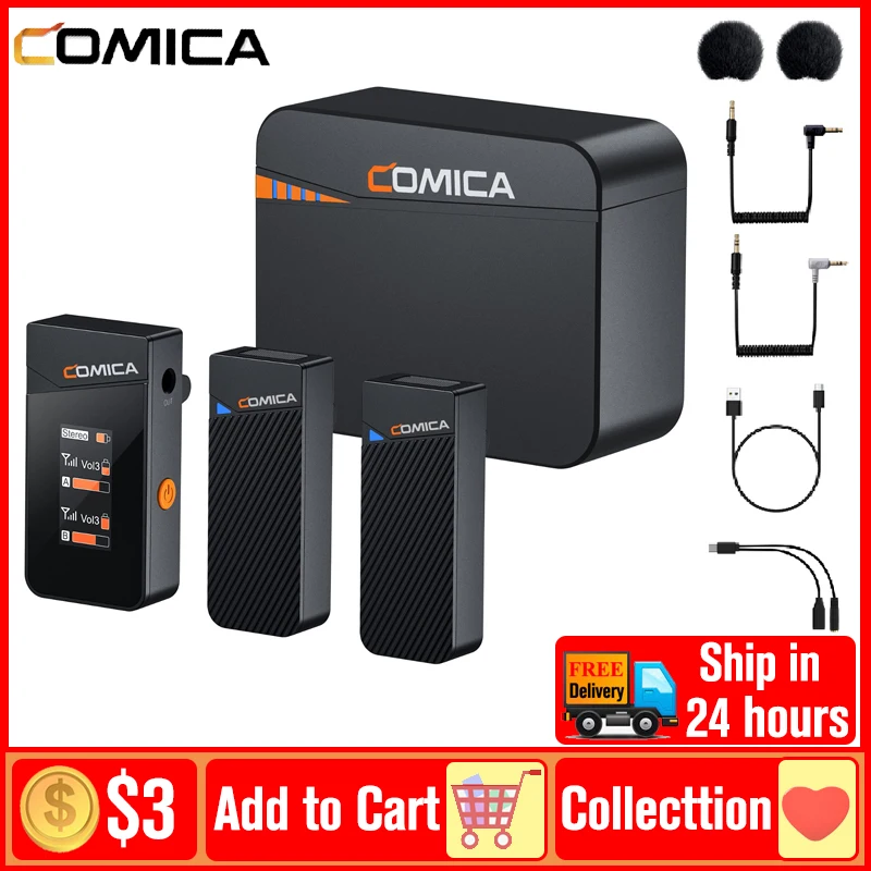Comica-Mini-micr-fono-Lavalier-inal-mbrico-Vimo-C3-C-2-4G-para ...