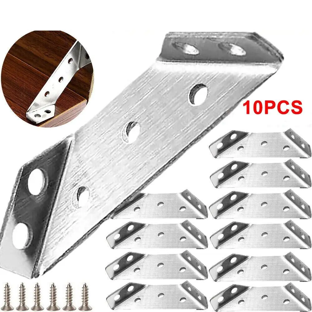 10pcs-Stainless-Steel-Furniture-Corner-Connector-Furniture-Hardware ...