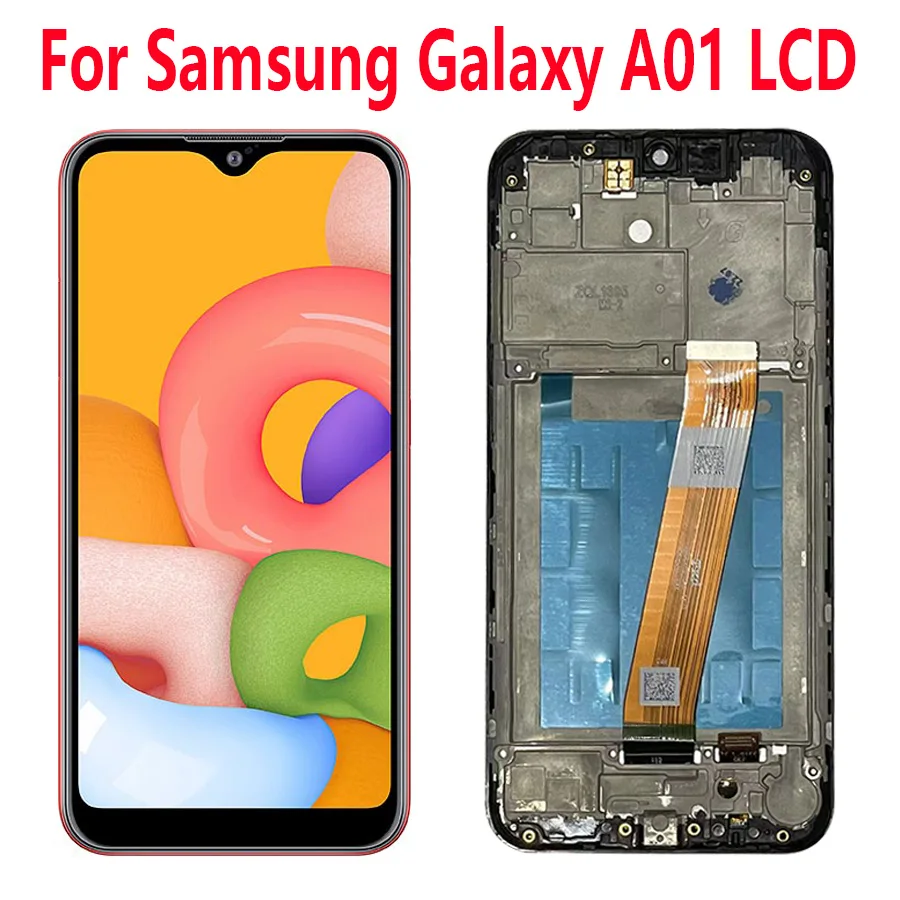 Pantalla LCD táctil de 5,7 pulgadas para Samsung Galaxy A01, montaje de ...
