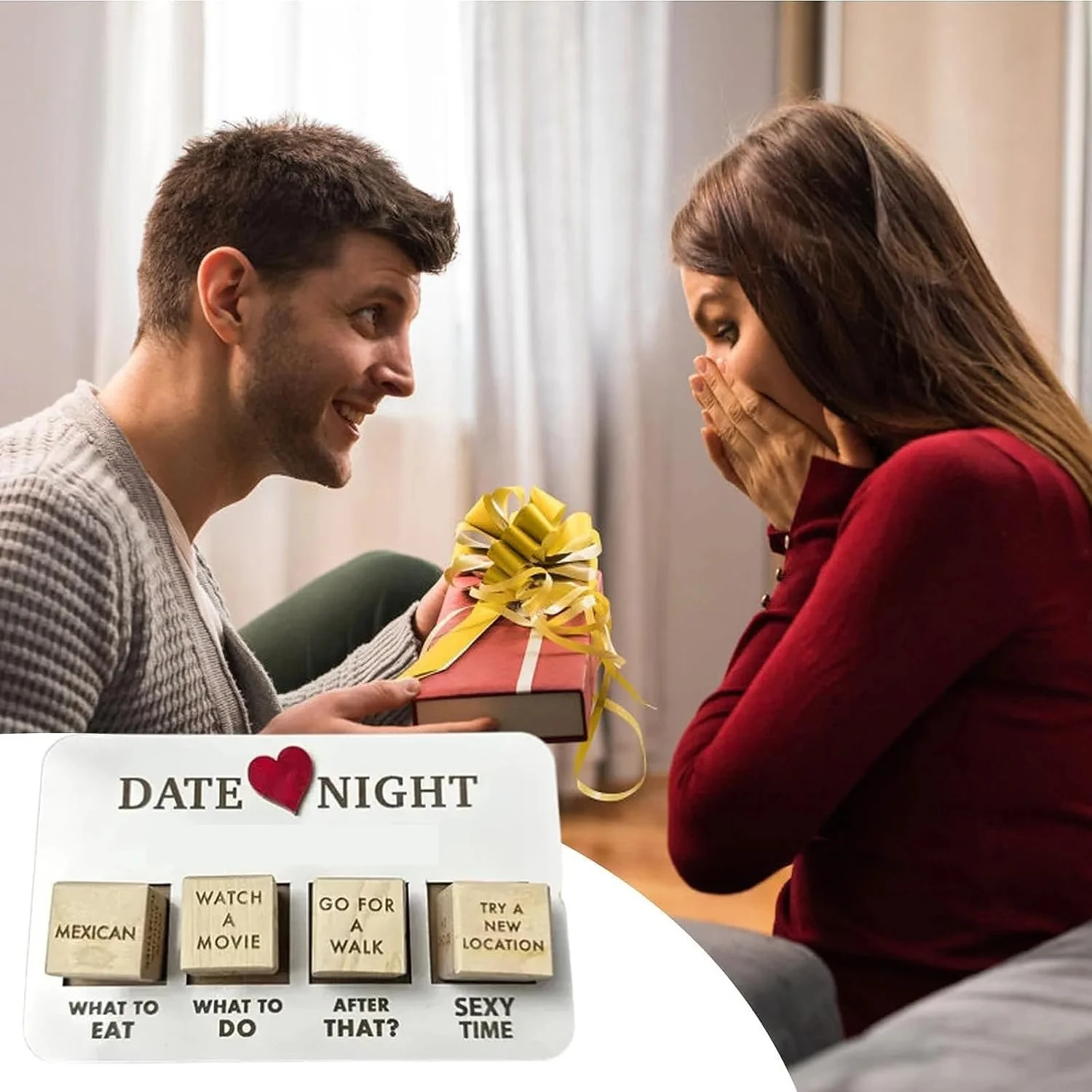 Juego-de-dados-creativos-para-parejas-dados-de-madera-oscuros-juego-de ...