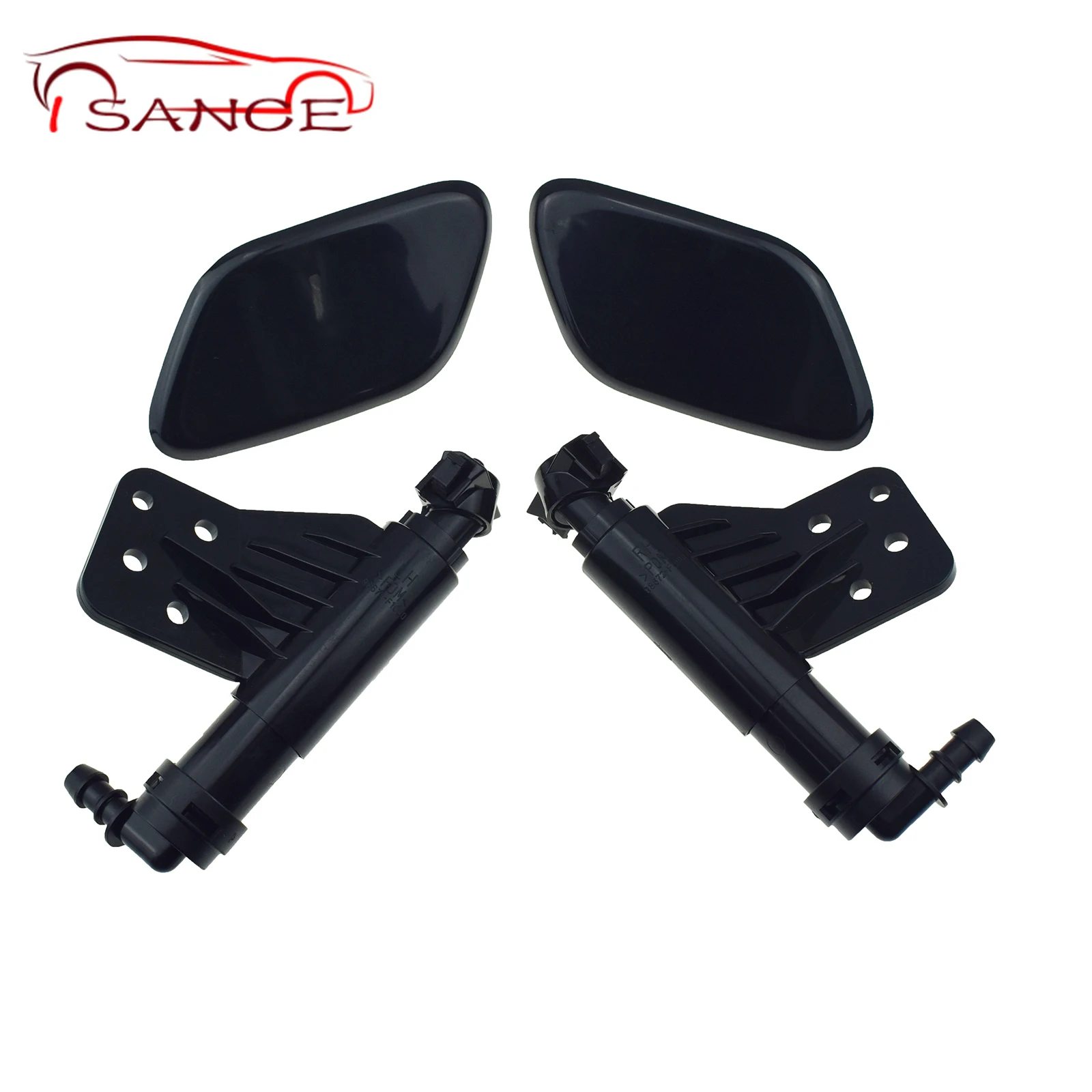 Front Headlight Washer Nozzle Headlamp Cleaning Spray Pump&Cover Cap ...