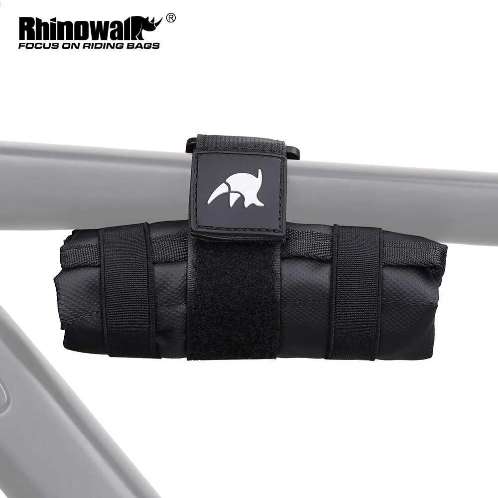 Rhinowalk Bicycle Tool Bag Front Top Tube Frame Bag Saddle Bag Burrito Pack Pouch Cycling Black ...