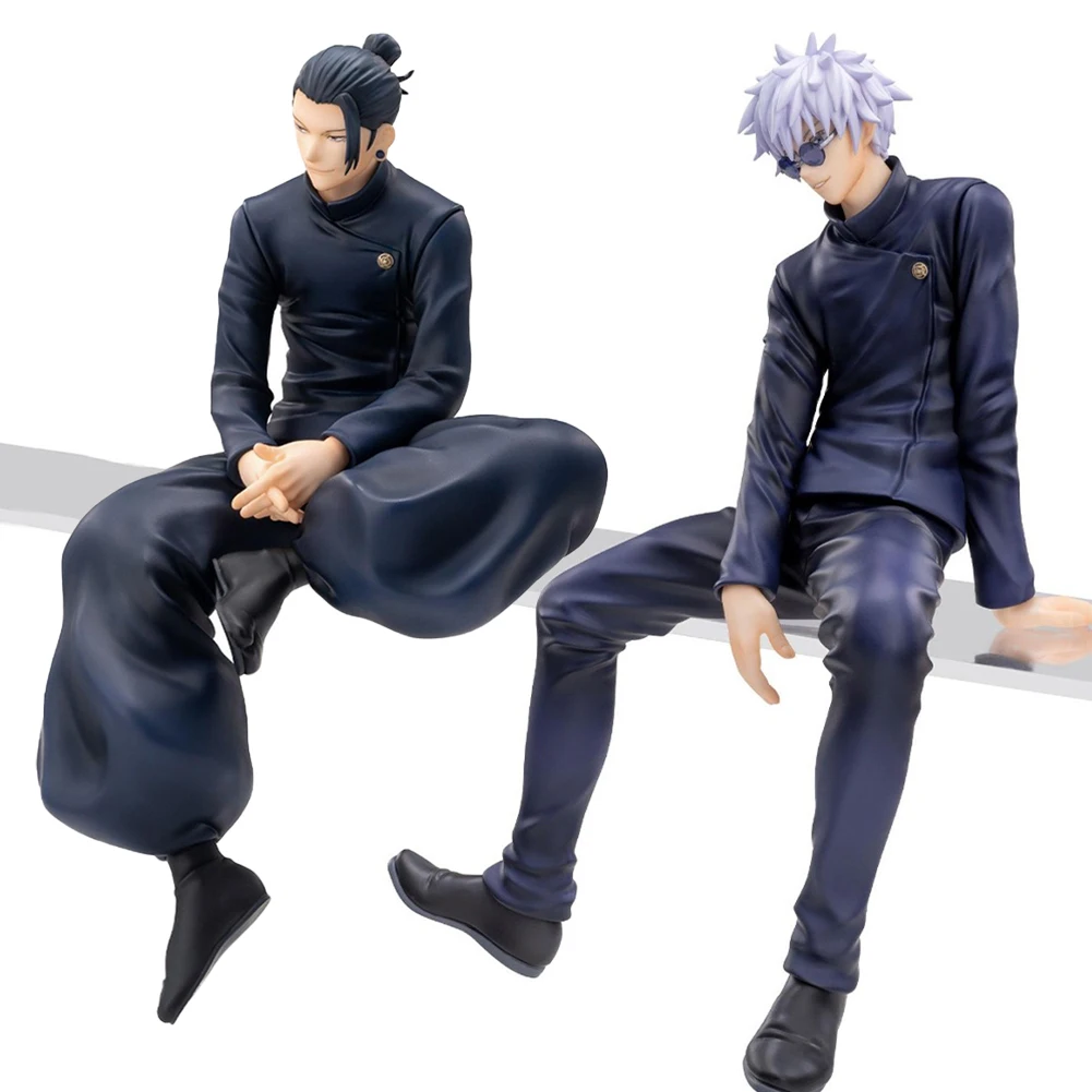 JJK-Anime-Gojo-Sentado-Figura-Postura-Action-Estatueta-Geto-Suguru-Cole ...