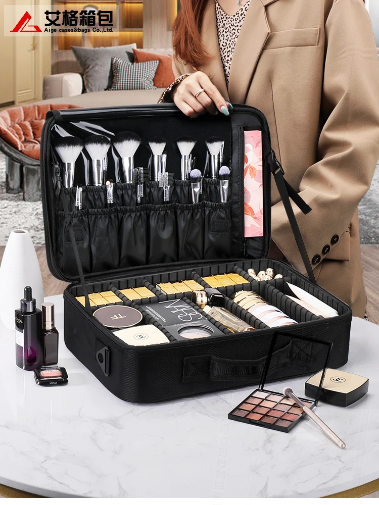 Makeup Bag, Makeup Case Professional Makeup Artist Kit Train Case ...