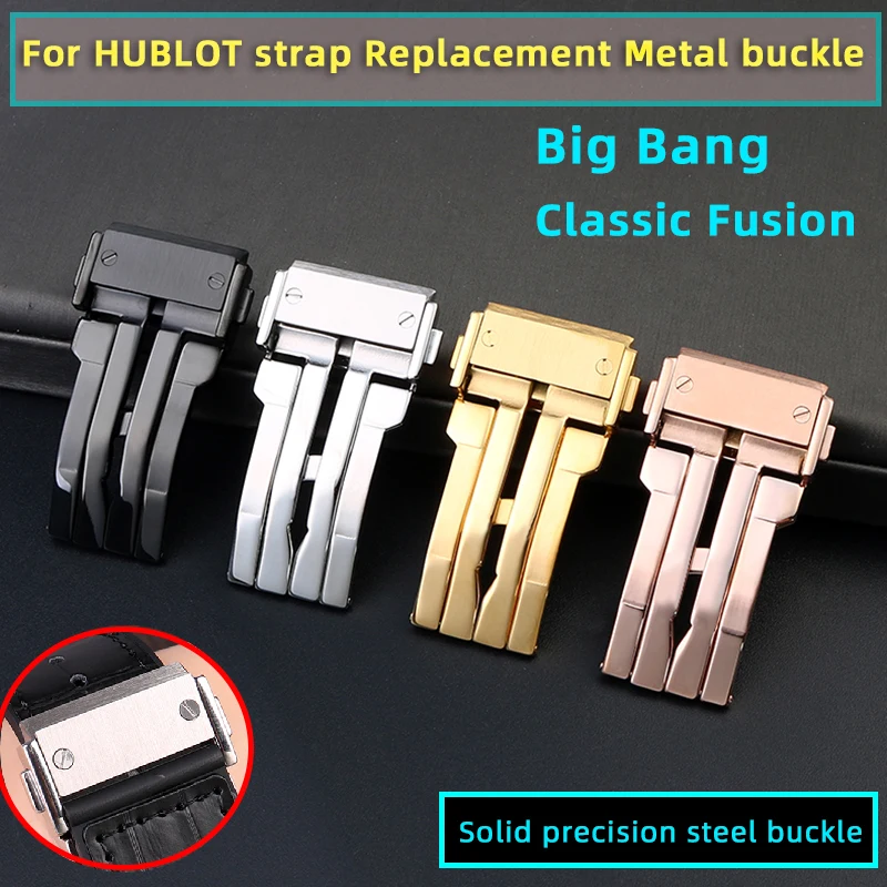 Men Solid Metal Clasp For HUBLOT Classic Fusion Big Bang Clasp Women ...