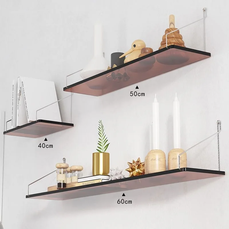 Colored Acrylic Shelf Shelf Shelf, Wall Decoration Storage Rack ...