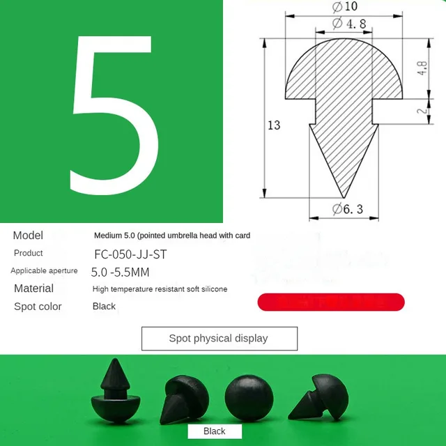 Silicone Plug Rubber Stopper Eyelet Damping High Elasticity Protective ...