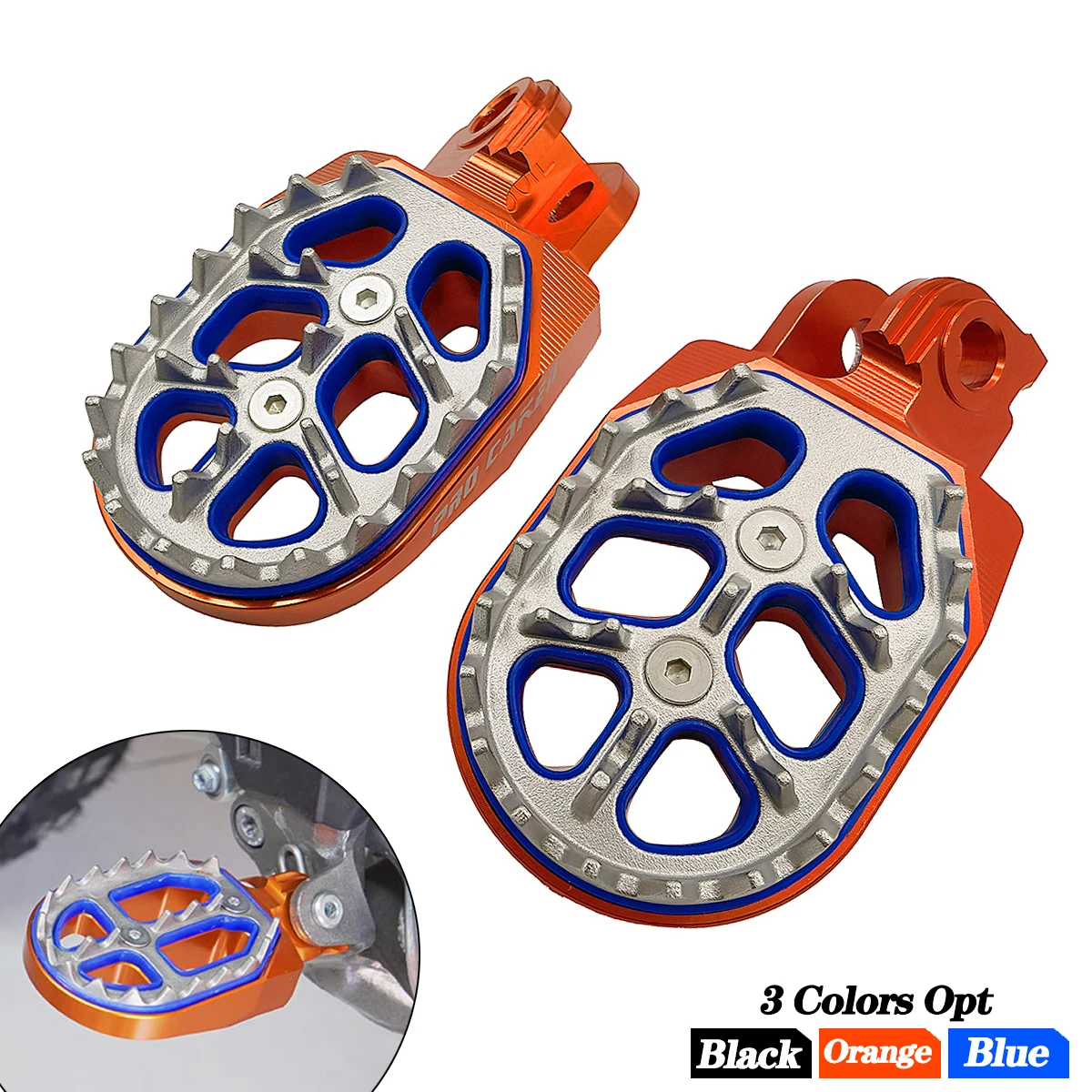 Motorcycle-Footpeg-Foot-Pegs-Pedals-Rests-For-KTM-65-85-125-150-250-300 ...