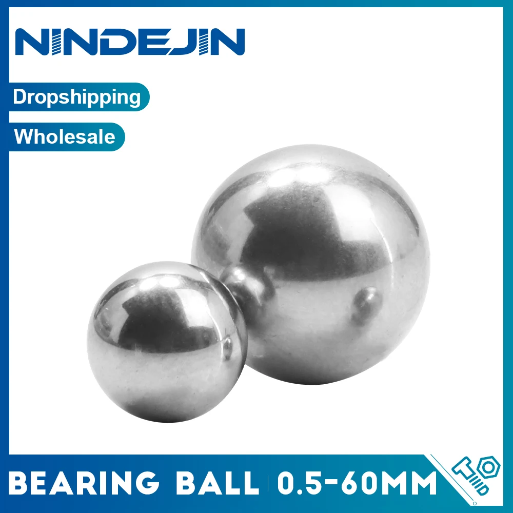 NINDEJIN Precision Bearing Balls 0.5-30mm Stainless Steel Smooth Solid ...