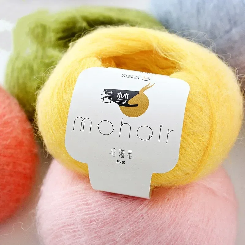 25g Mohair Mohair Yarn,DIY Hand Woven Knitting Wool,Soft and Warm ...
