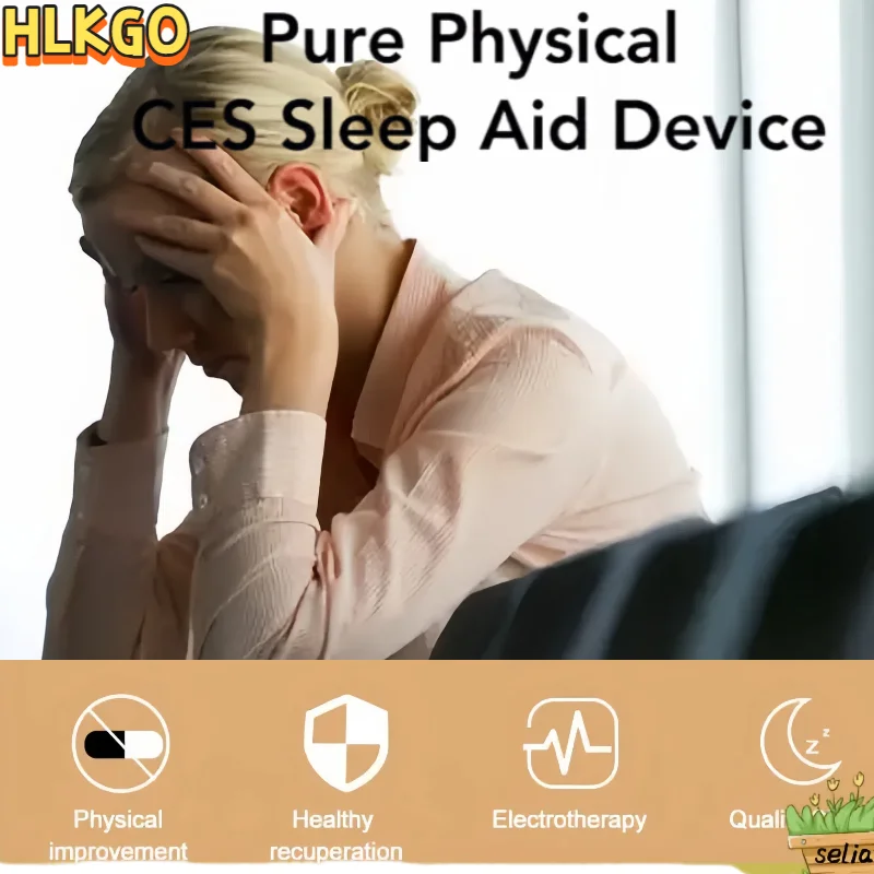 CES Microcurrent Brain Stimulator Sleep Therapy Device with Ear Clips ...
