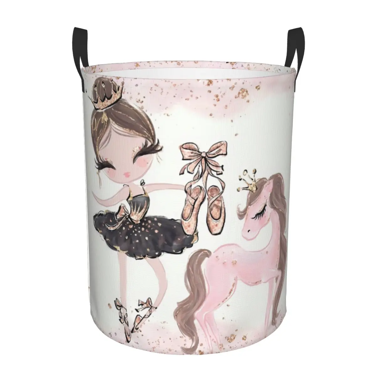 Custom-Ballet-Art-Laundry-Hamper-Large-Storage-Basket-Ballerina-Dancer ...