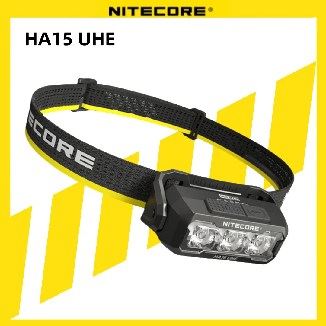 NITECORE HA15 UHE كشافات أمامية للعمل بطارية AAA مصباح أمامي للتخييم ...